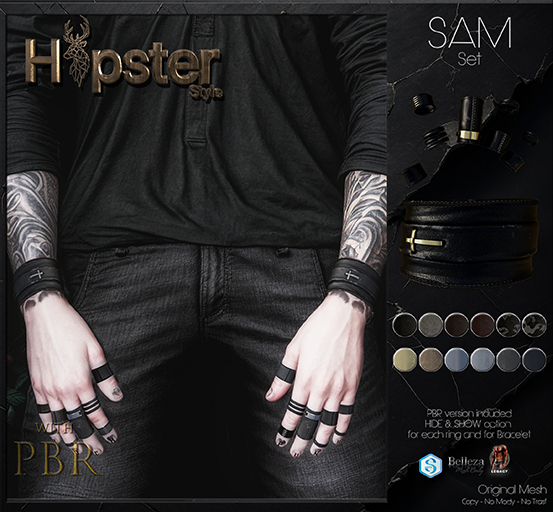 Second Life Marketplace - [Hipster Style] SAM Set (STANDARD MATERIAL ...